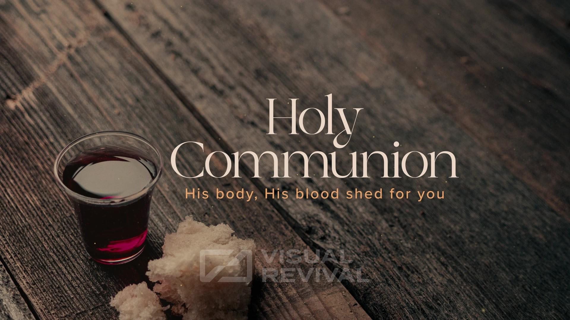 Bread And Cup Title Slide - Holy Communion | Visual Revival