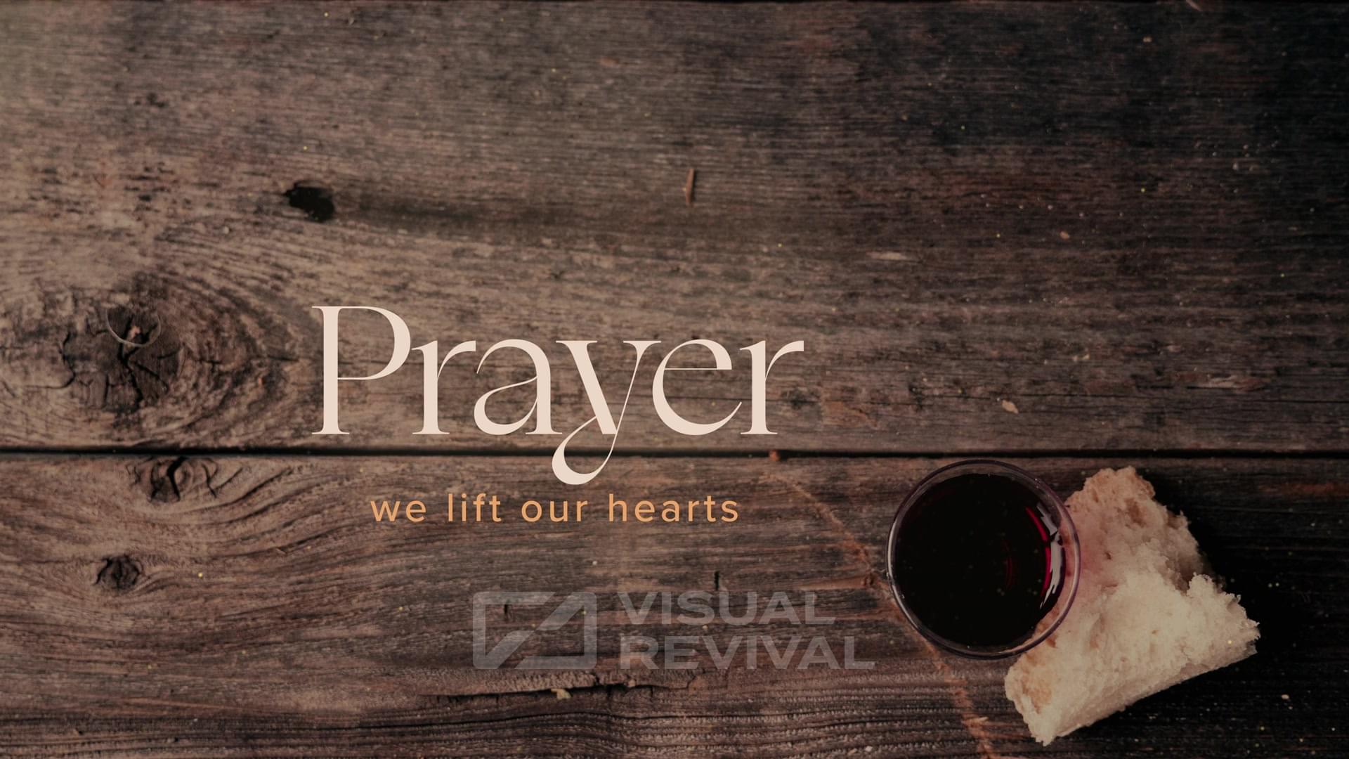 Bread And Cup Title Slide - Prayer | Visual Revival
