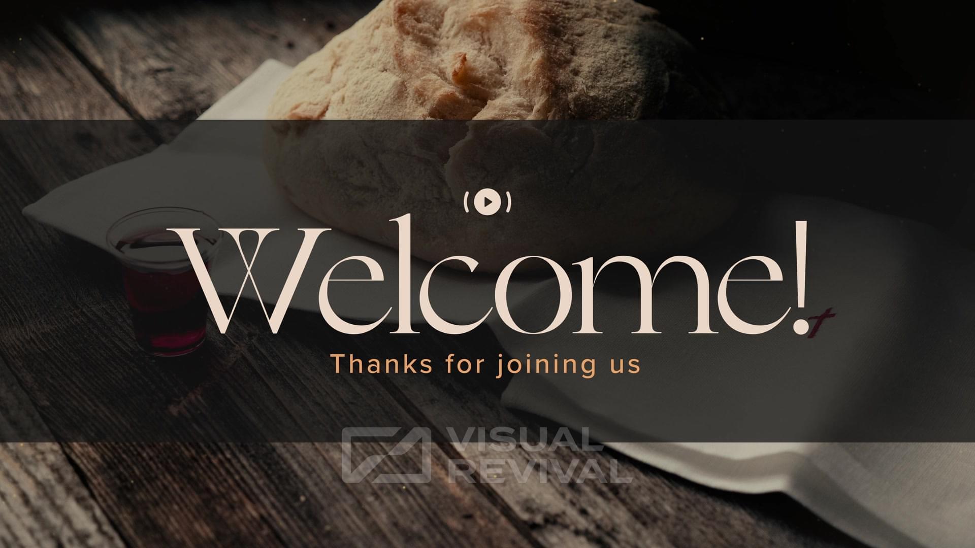 Bread And Cup Title Slide - Welcome Thanks For Joining Us 02 | Visual ...