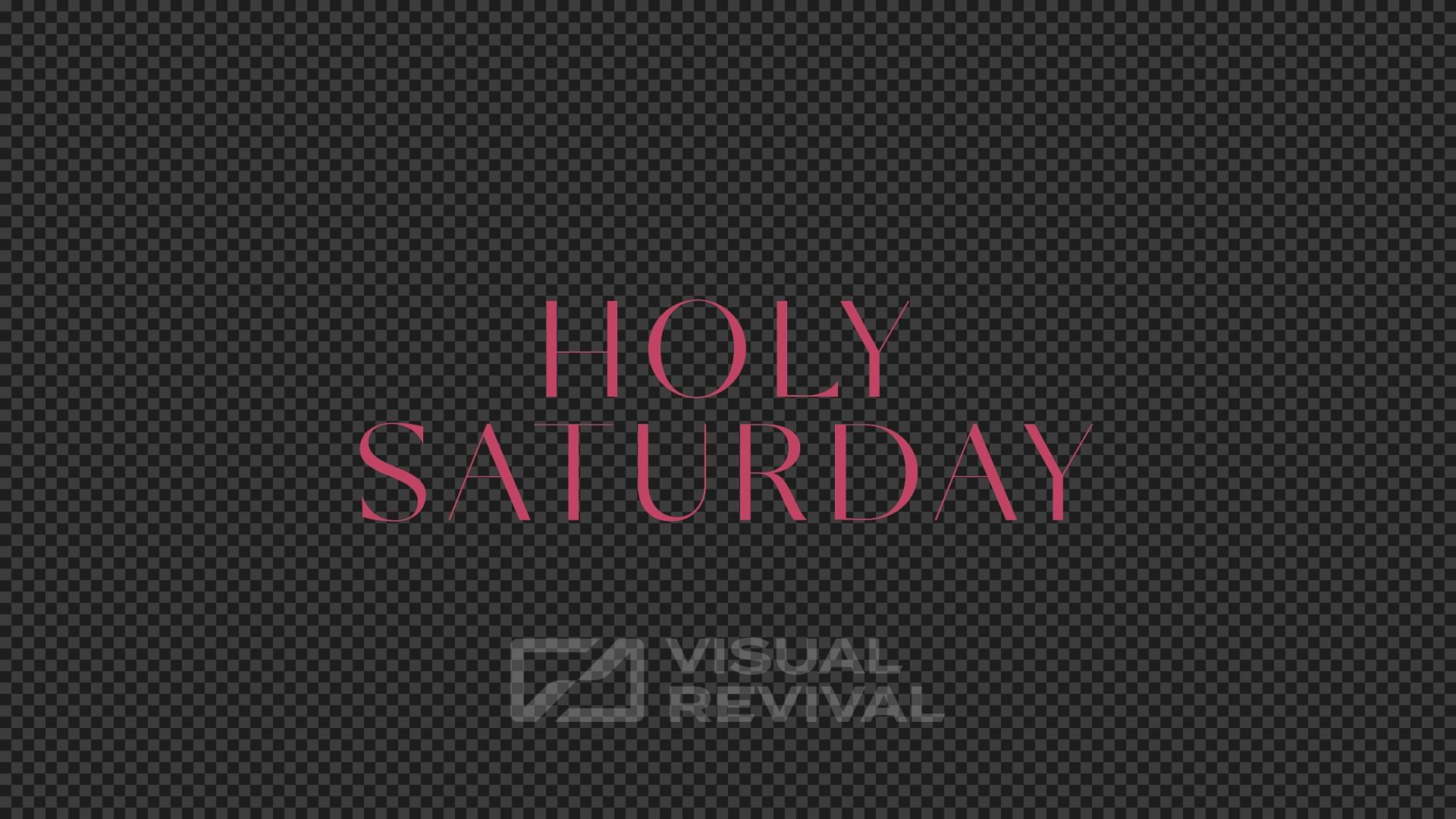 Easter Light Title Overlay - Holy Saturday | Visual Revival
