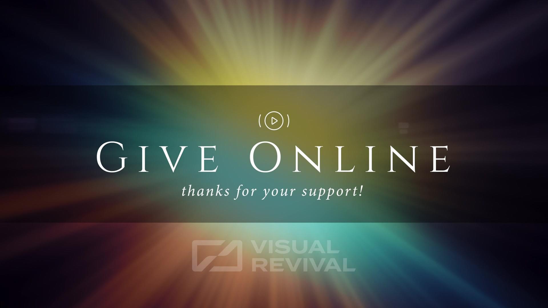 Easter Light Title Slide - Give Online | Visual Revival