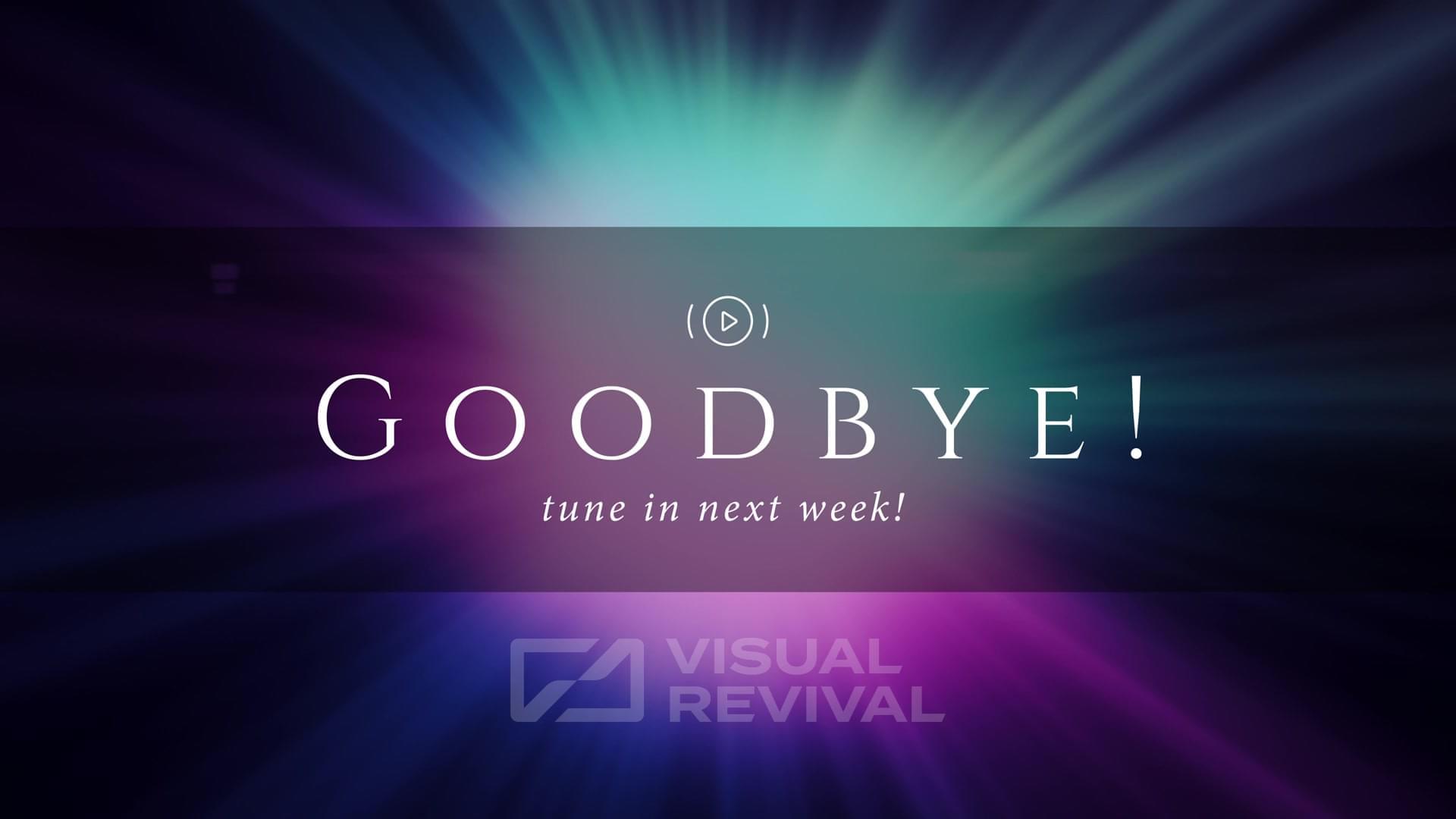 Easter Light Title Slide - Goodbye | Visual Revival