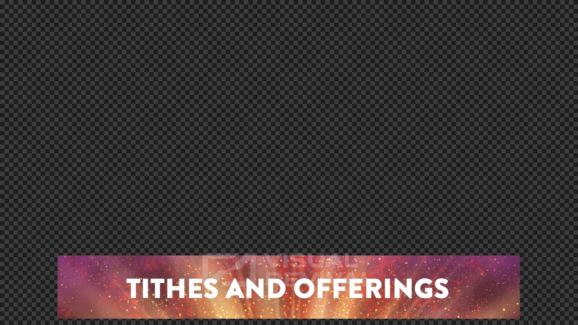 Easter Risen Lower Third - Tithes And Offerings | Visual Revival