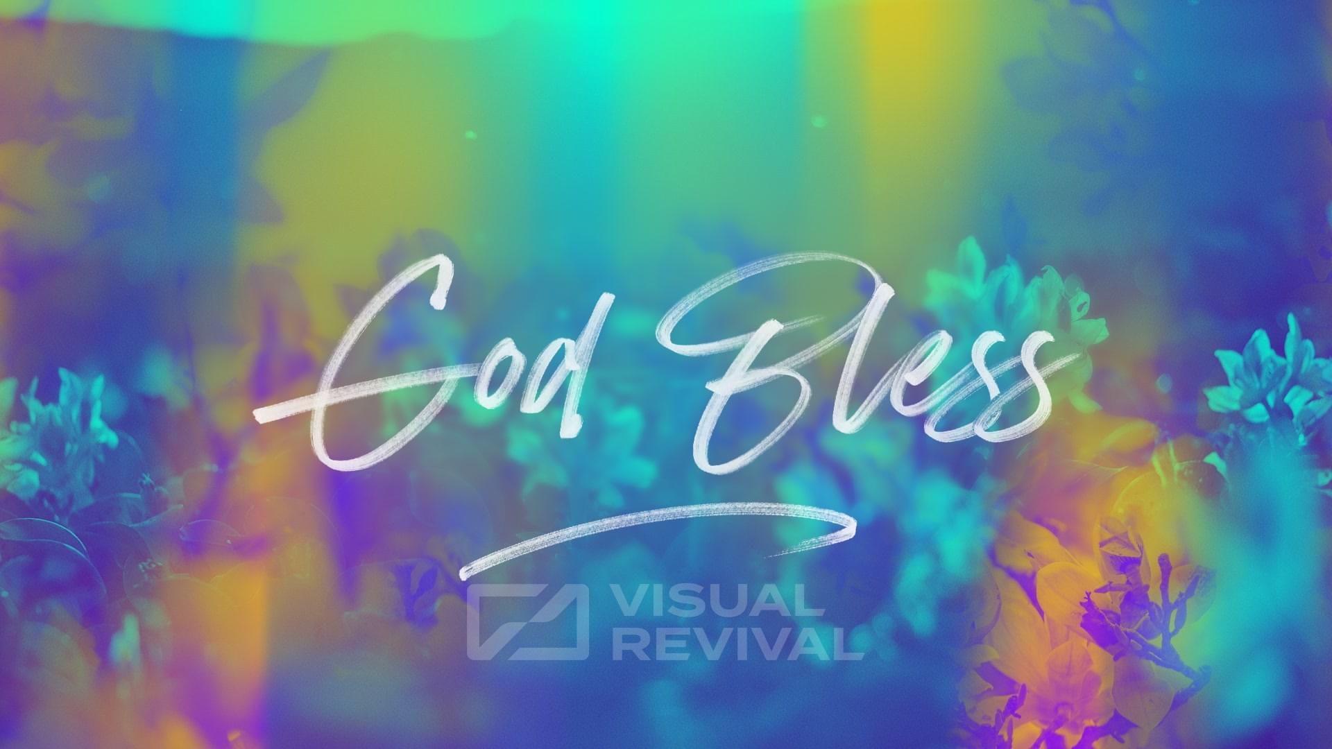 Floral Reflections Title Slide - God Bless | Visual Revival
