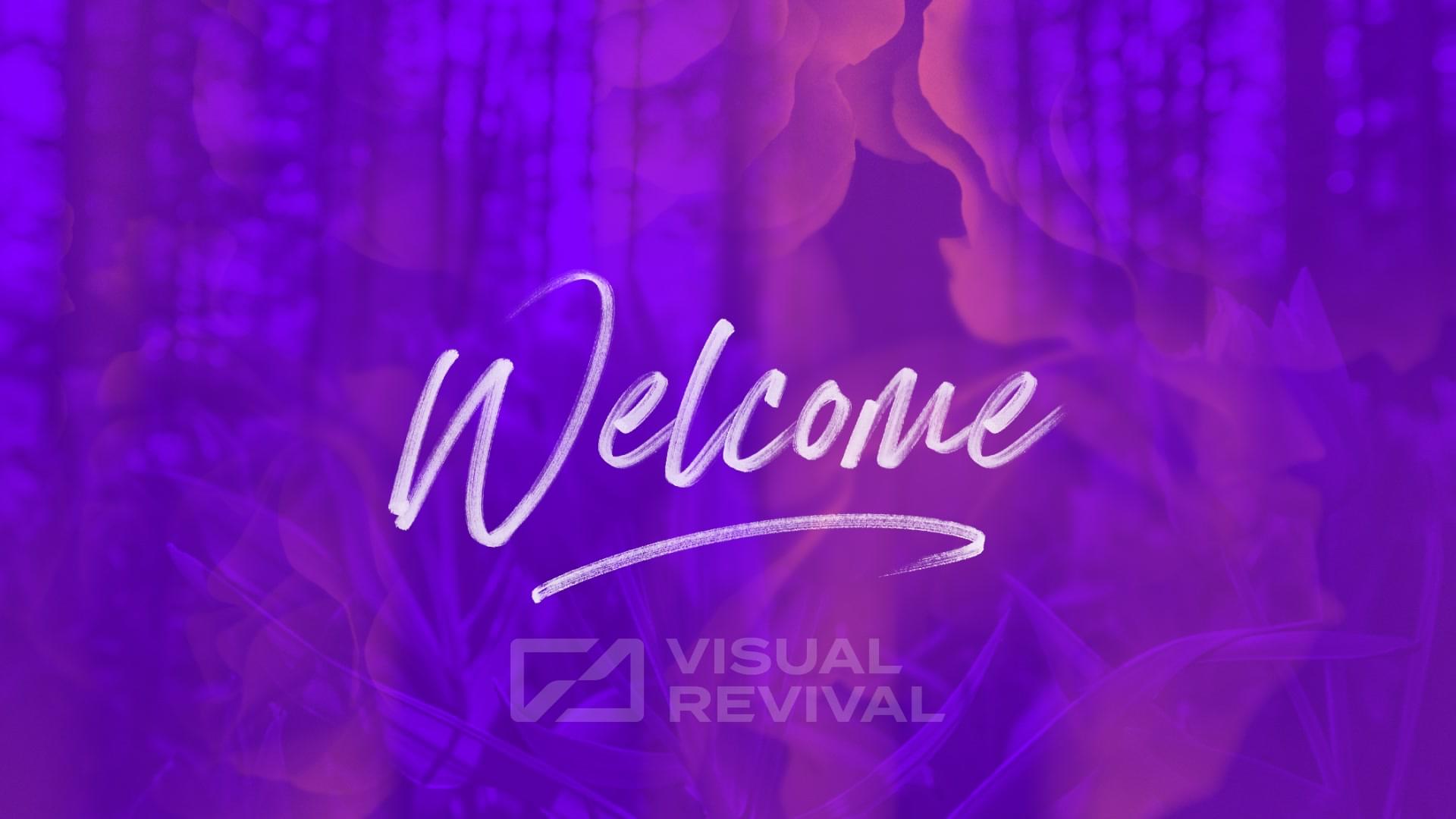 Floral Reflections Title Slide - Welcome | Visual Revival