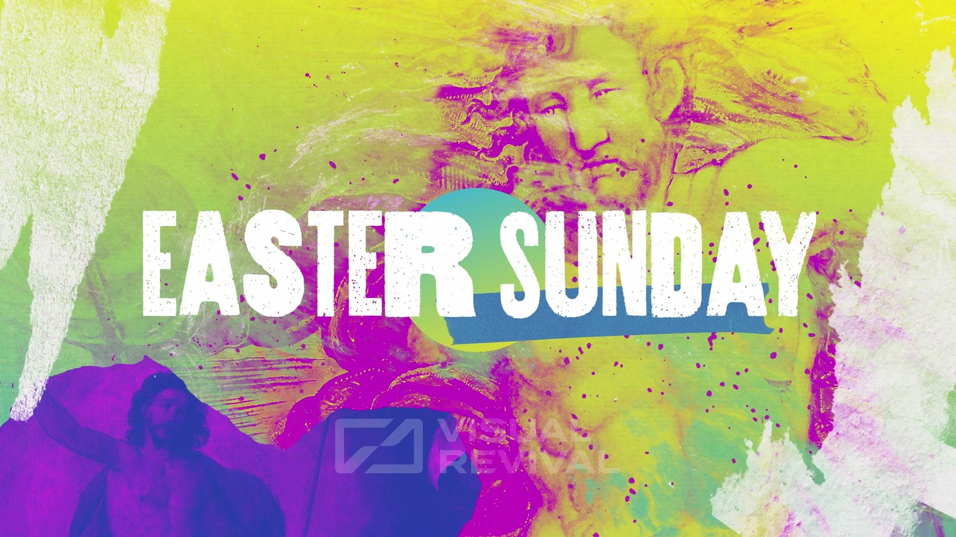 Holy Week Paint Title Slide - Easter Sunday | Visual Revival