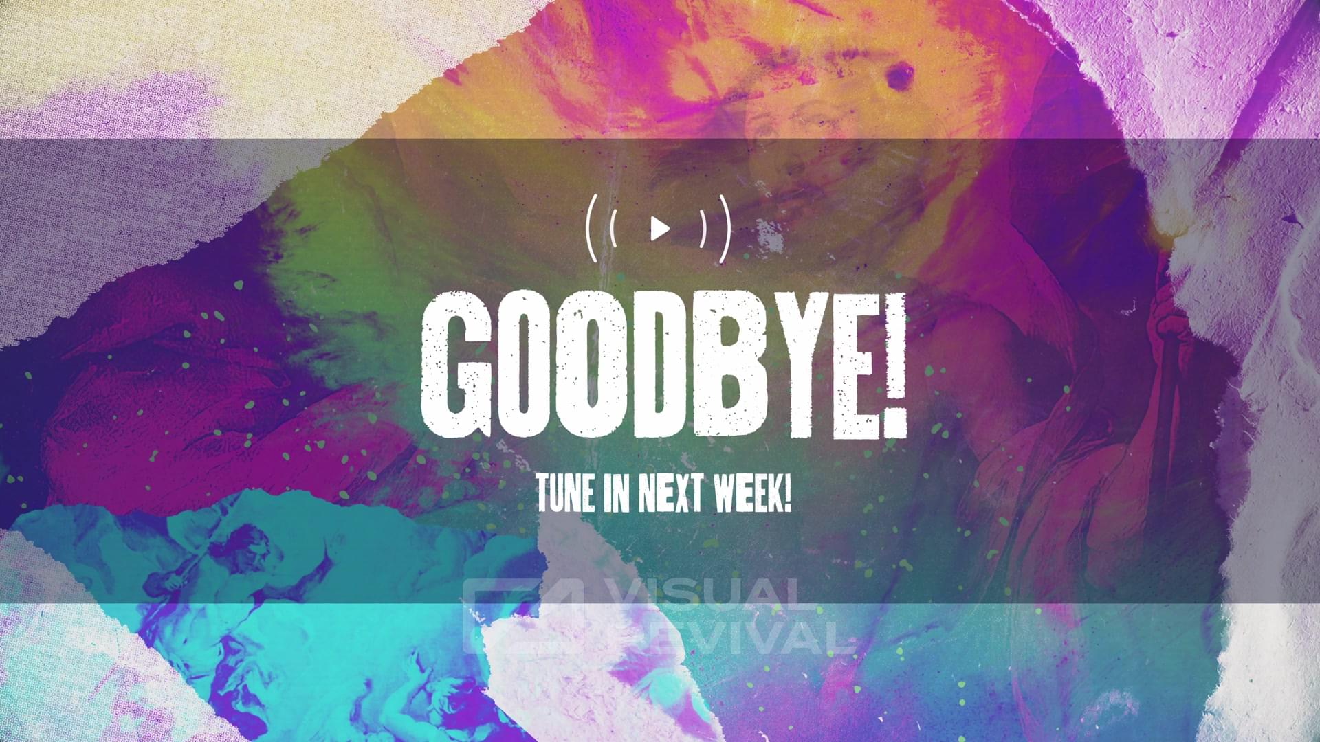 Holy Week Paint Title Slide - Goodbye | Visual Revival