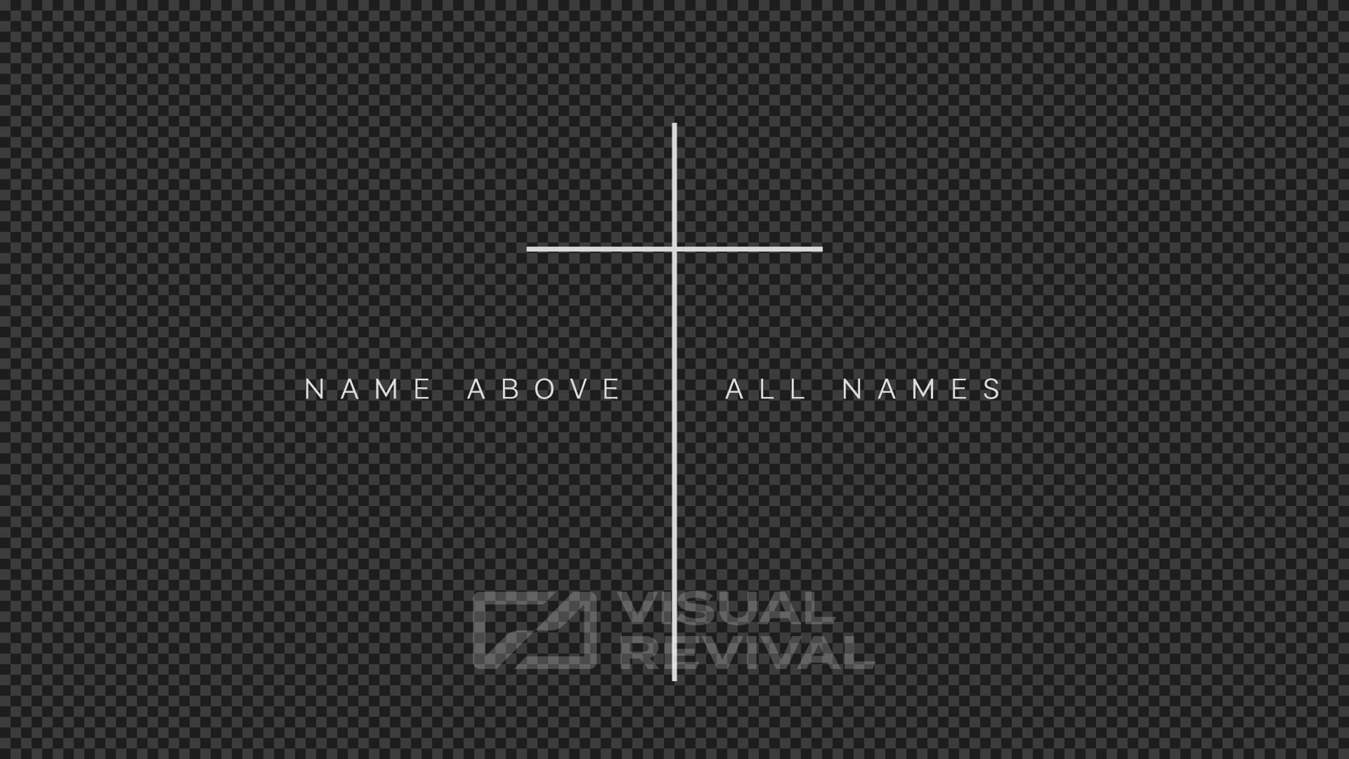 Name Above Title Overlay - Name Above All Names Cross | Visual Revival
