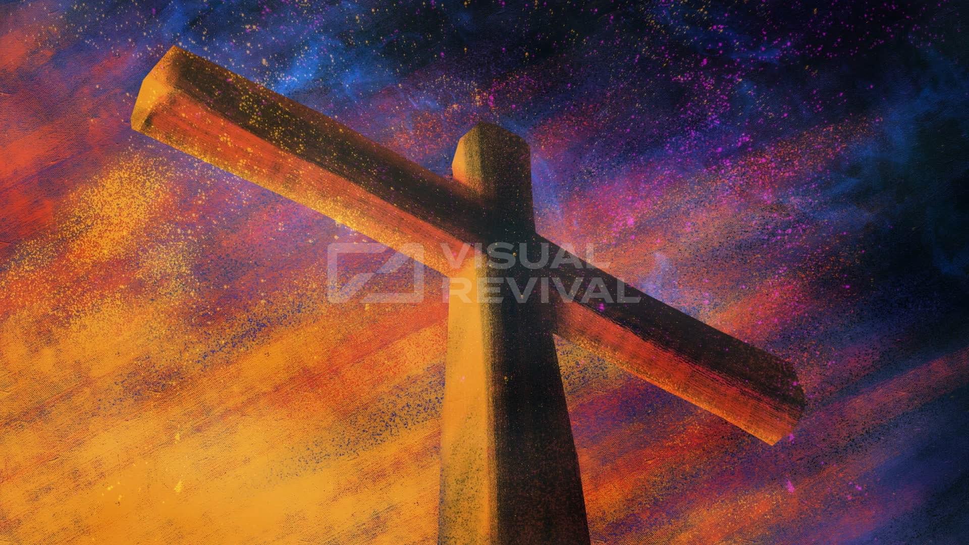 Radiant Paint Still - Cross 03 | Visual Revival