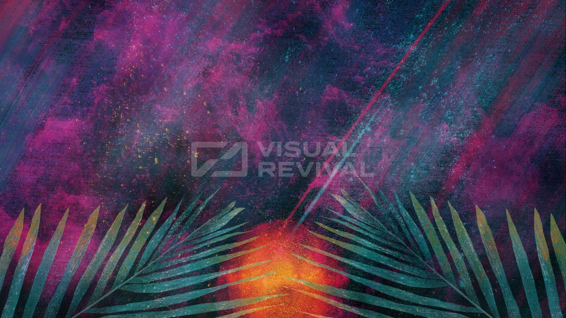 Radiant Paint Still - Palms 04 | Visual Revival