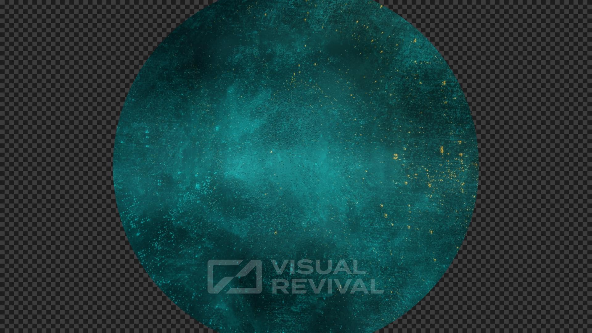Radiant Paint Title Overlay - Textured Circle 04 | Visual Revival