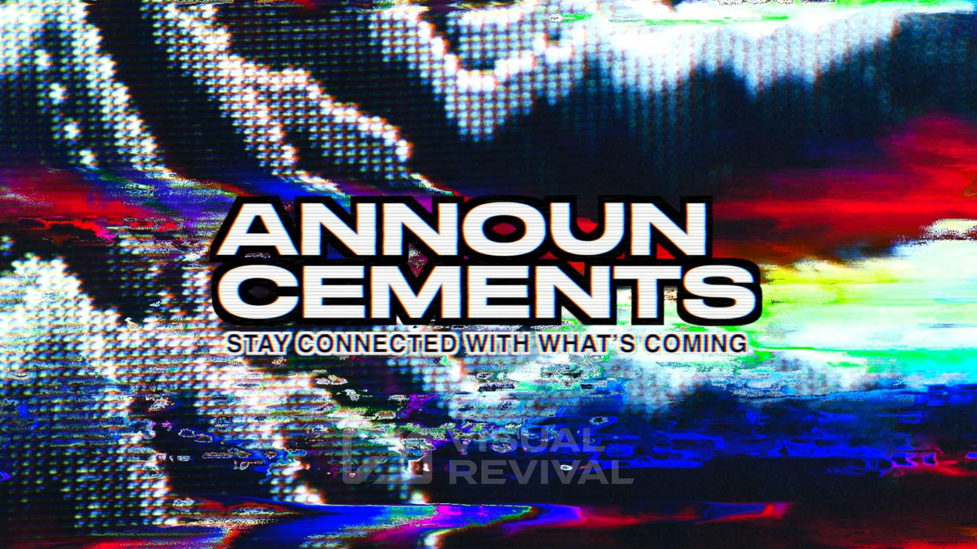 Digital Collapse Title Slide - Announcements | Visual Revival