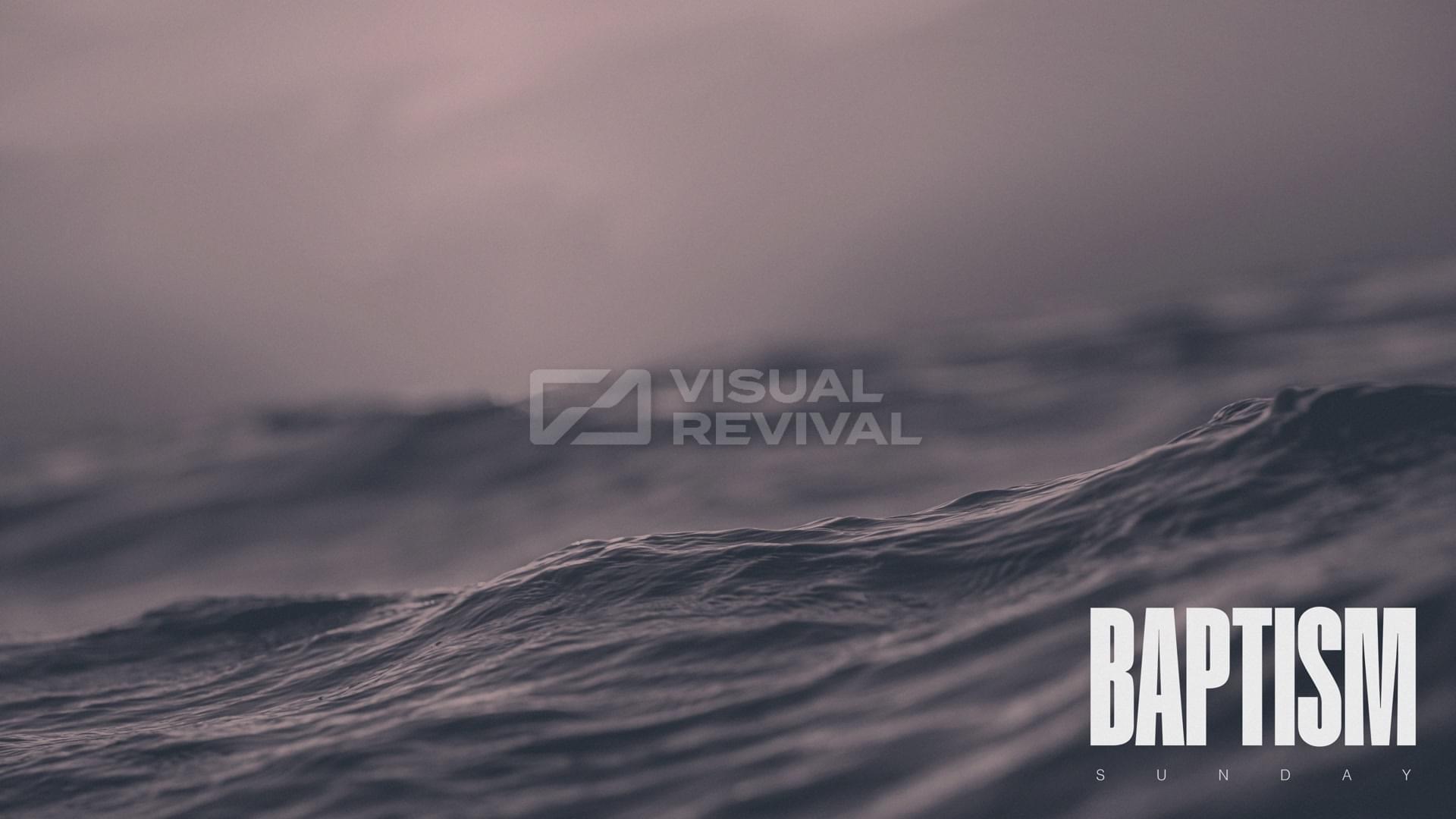 Baptism Sunday Slide Background Dark | Visual Revival