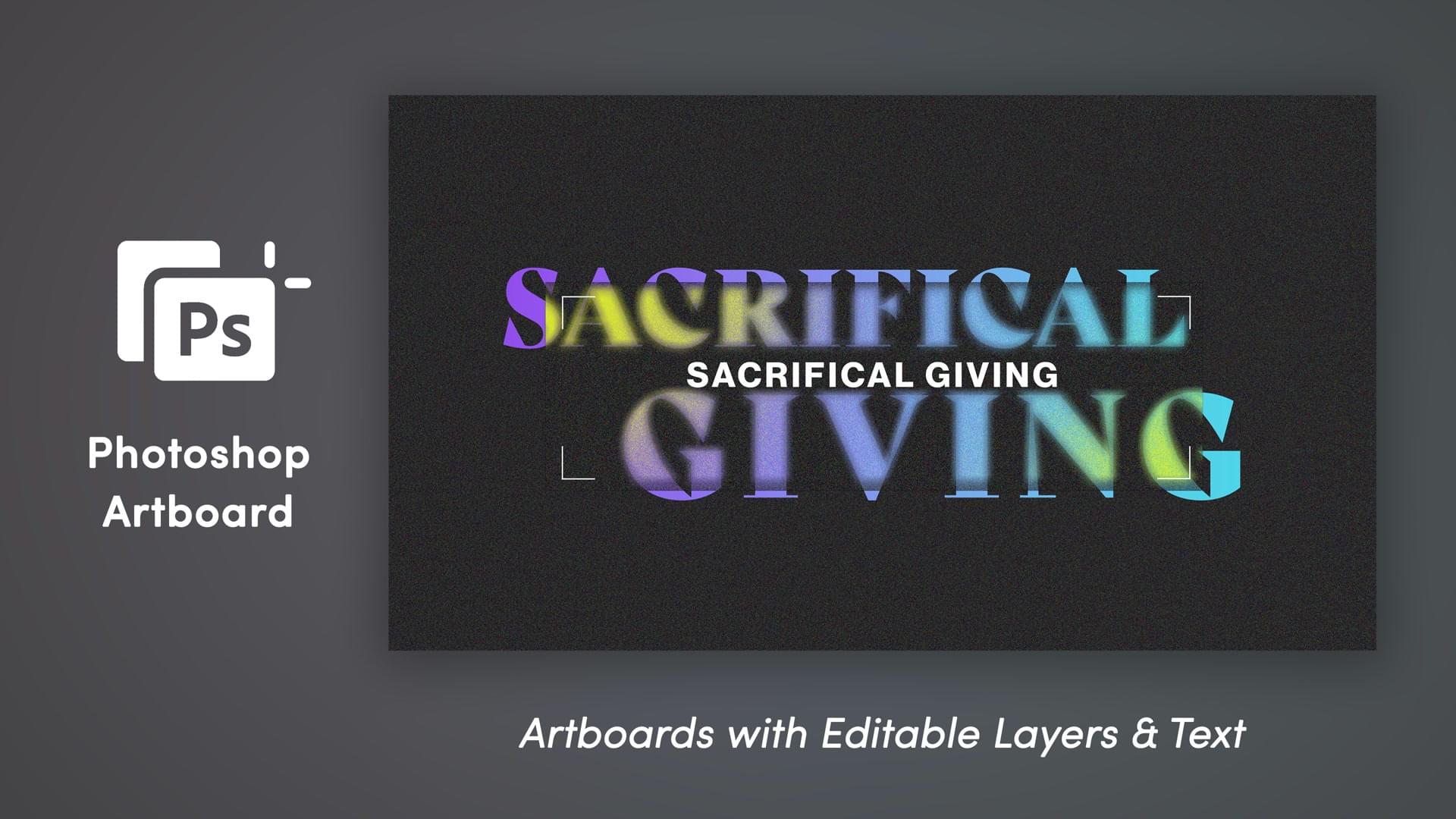 Sacrificial Giving Photoshop Artboard | Visual Revival