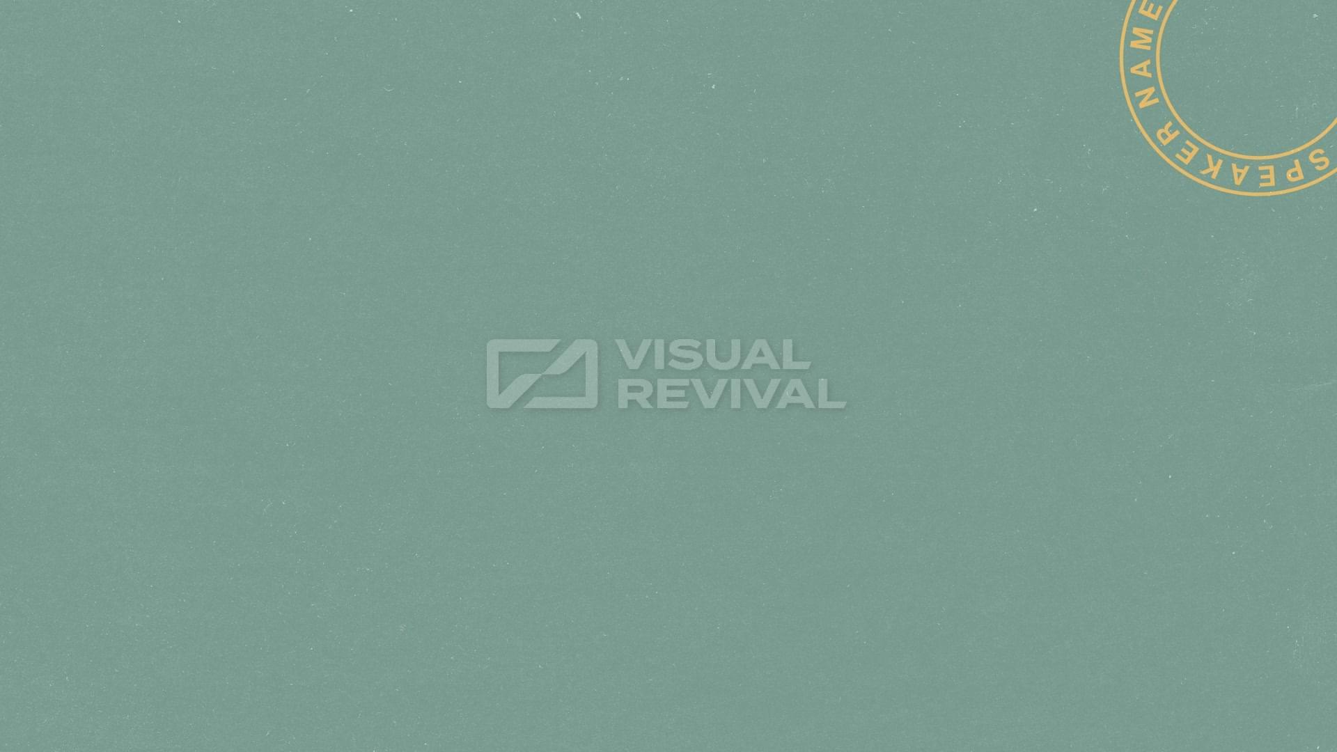 Speaker Name Slide Background 02 | Visual Revival