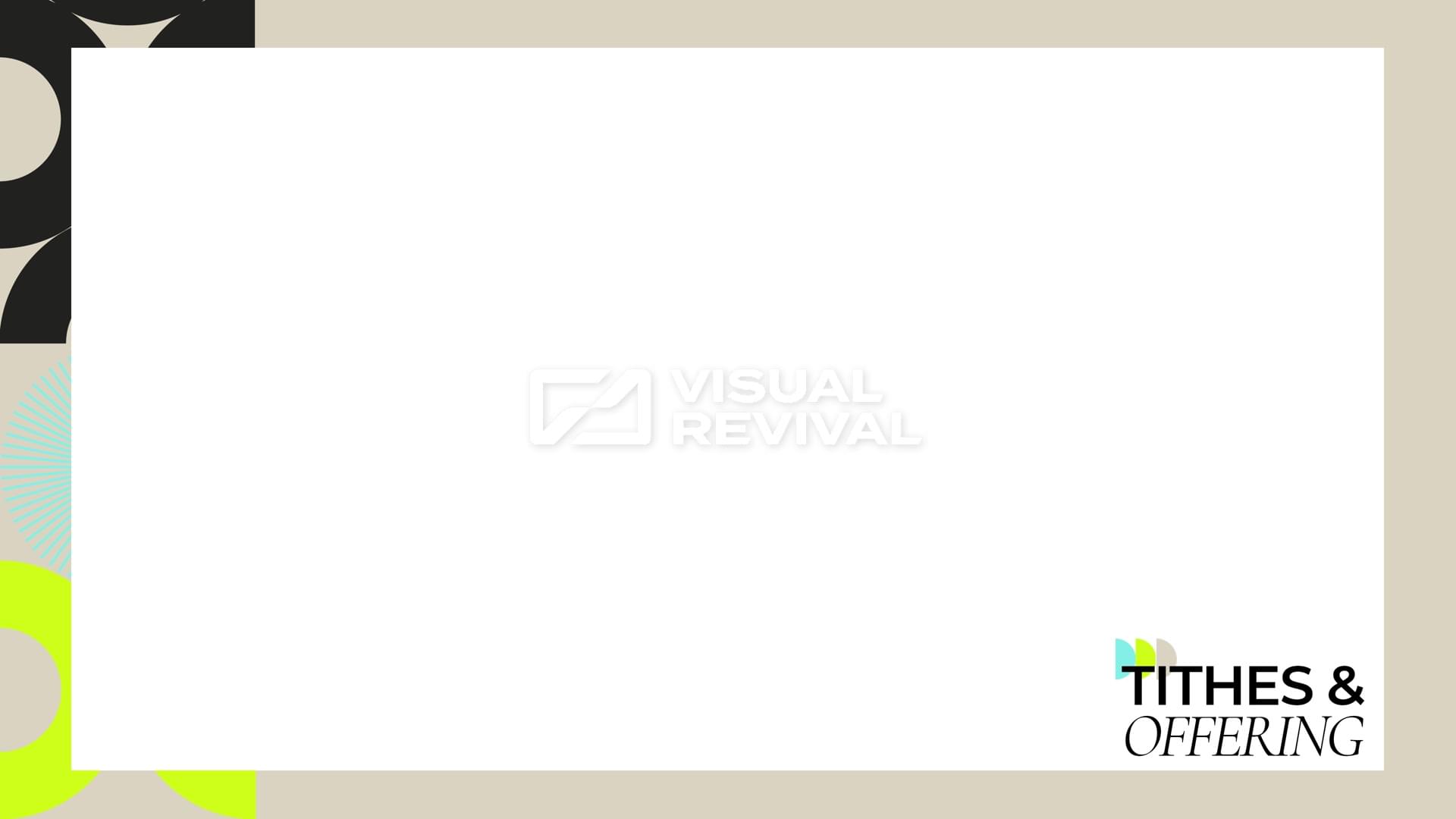 Tithes And Offering Slide Background 02 | Visual Revival