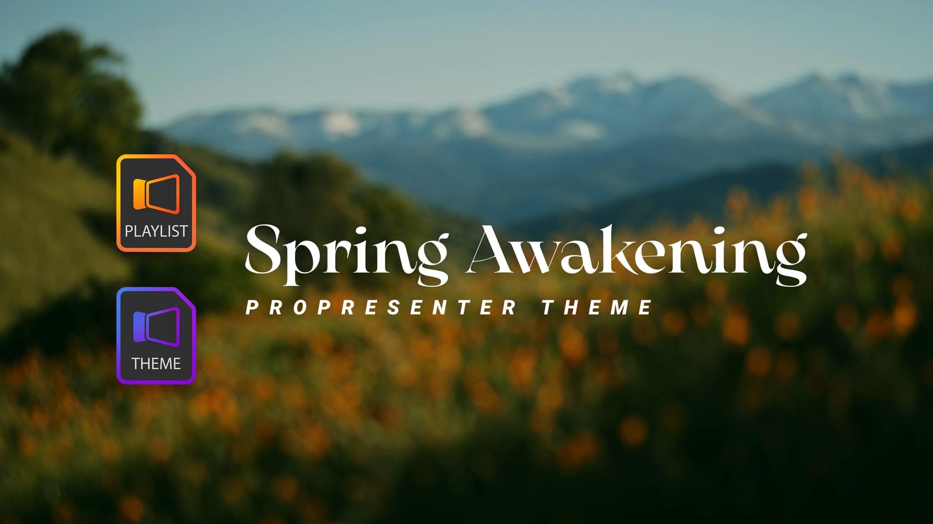 Spring Awakening ProPresenter Theme | Visual Revival