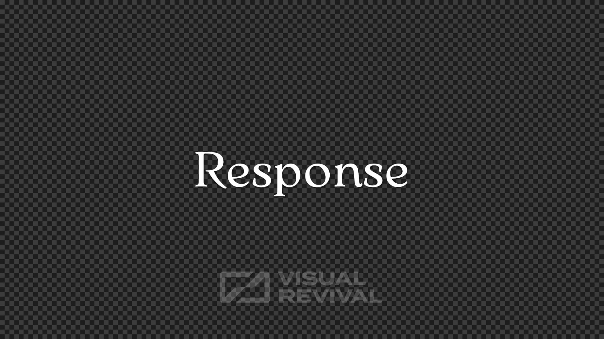 Spring Awakening Title Overlay - Response | Visual Revival