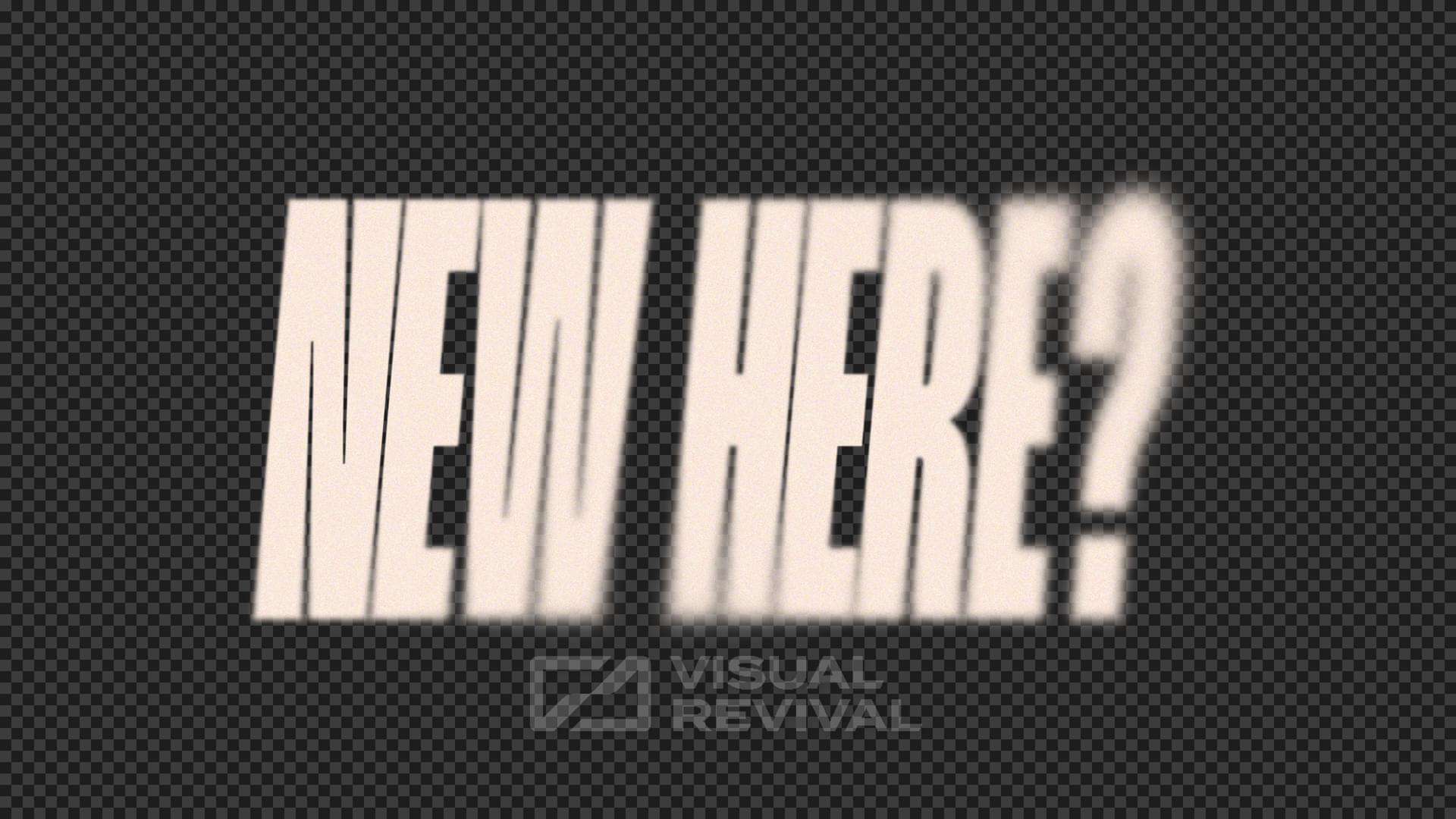 Holy Ghost Title Overlay - New Here | Visual Revival