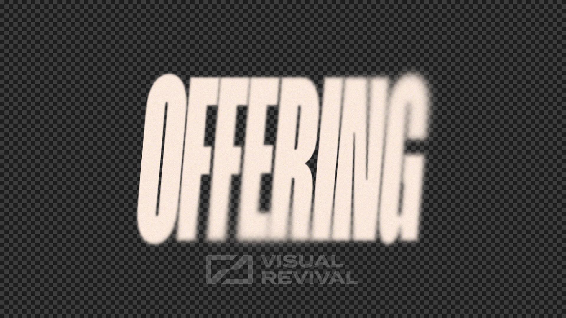 Holy Ghost Title Overlay - Offering | Visual Revival