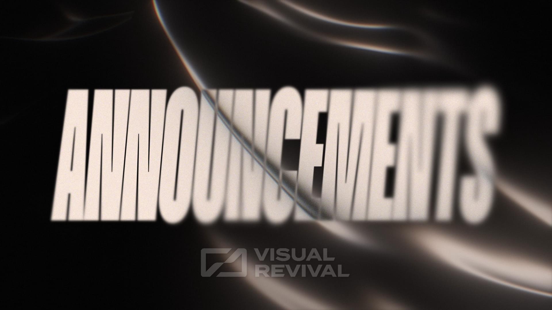 Holy Ghost Title Slide - Announcements | Visual Revival