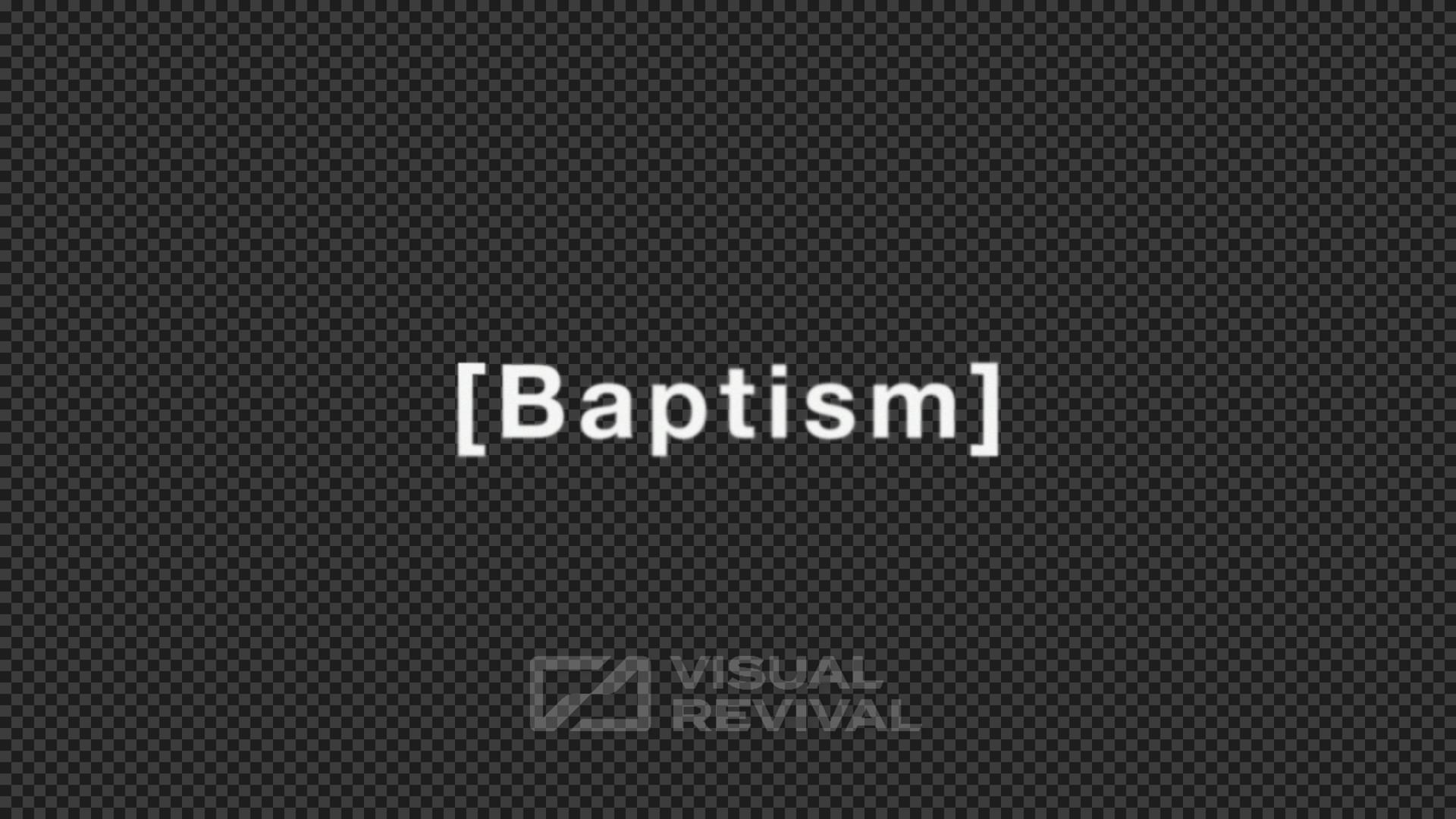 Pastel Gradients Title Overlay - Baptism | Visual Revival