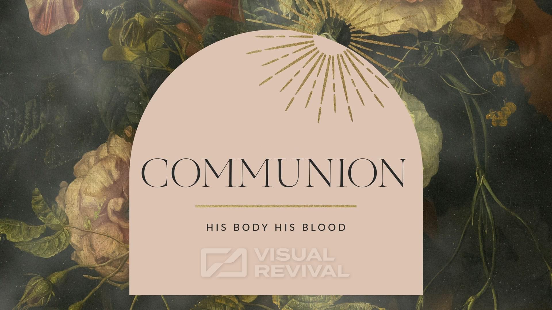 Easter Vintage Title Slide - Communion | Visual Revival
