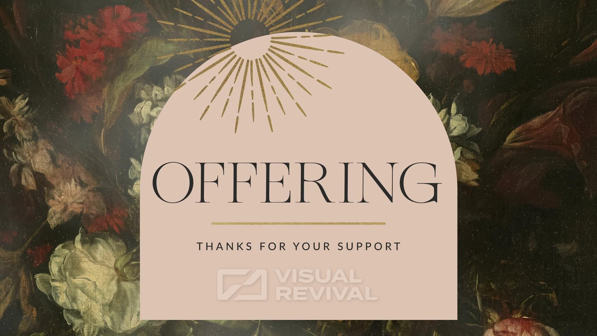 Easter Vintage Title Slide - Offering | Visual Revival