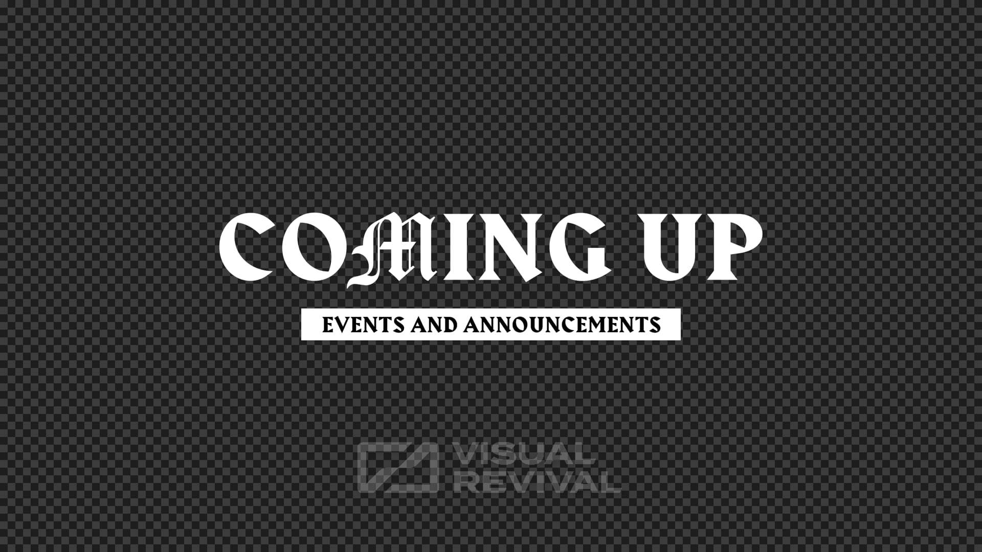 Easter XXV Title Overlay - Announcements | Visual Revival