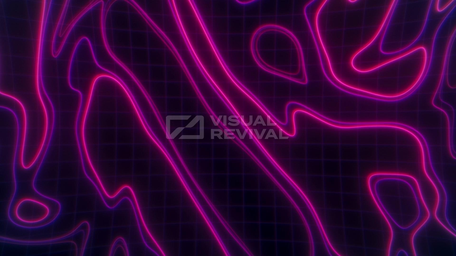 Neon Topo Still 03 | Visual Revival