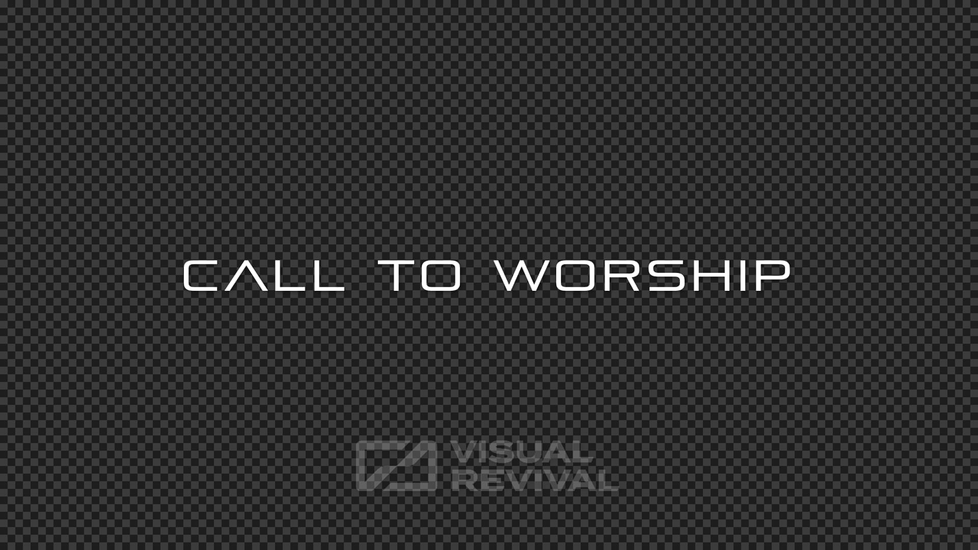 Living Waters Title Overlay - Call To Worship | Visual Revival