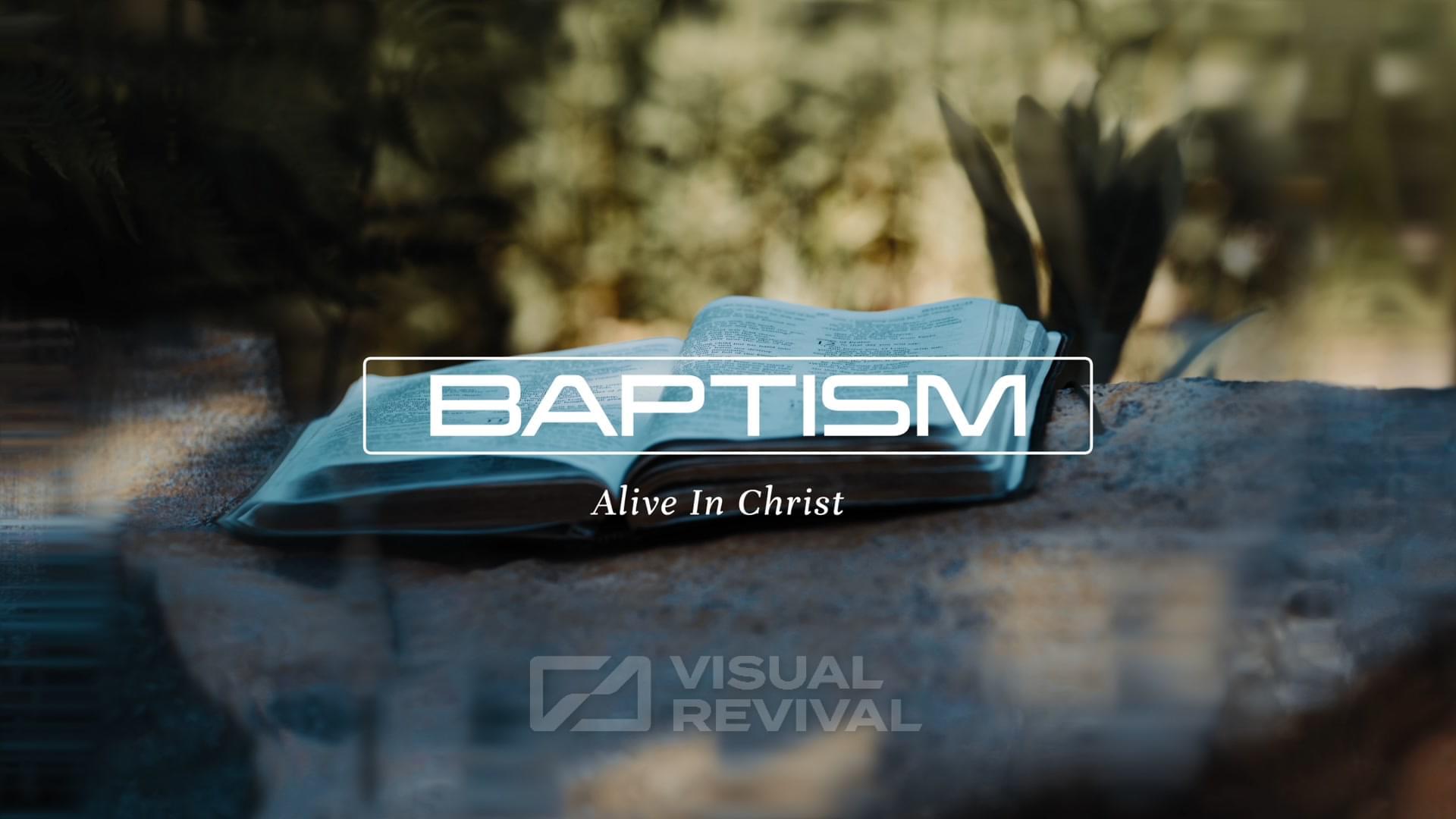 Bible & Crown Title Slide - Baptism | Visual Revival