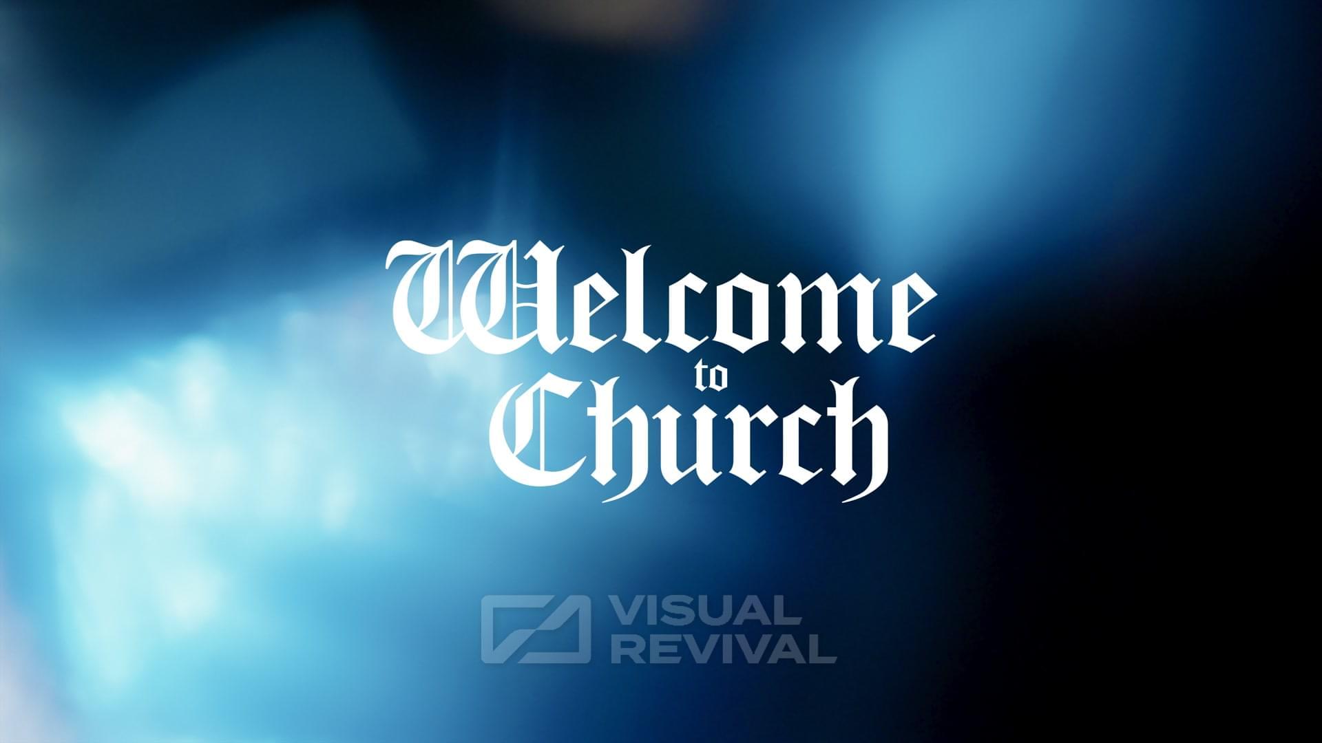 Stained Glass Title Slide - Welcome To Church | Visual Revival