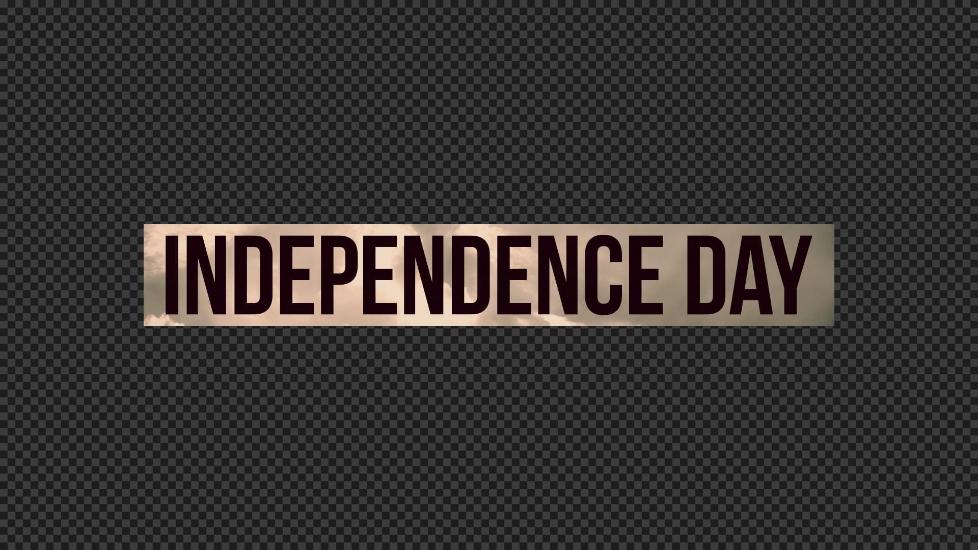 Independence Day Title Overlay - Independence Day | Visual Revival