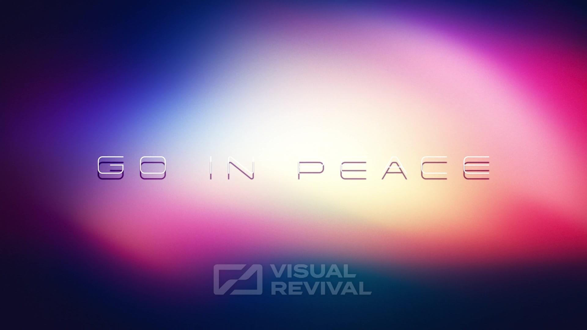 Dancing Light Title Slide - Go In Peace | Visual Revival