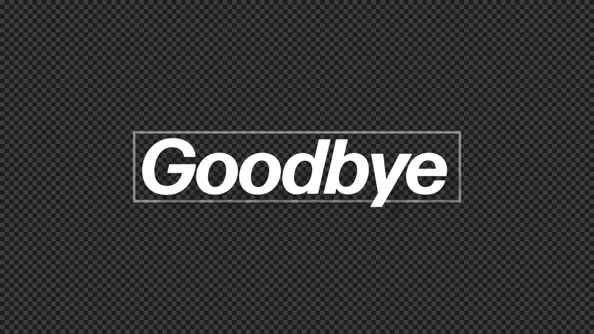 Wall Textures Title Overlay - Goodbye | Visual Revival