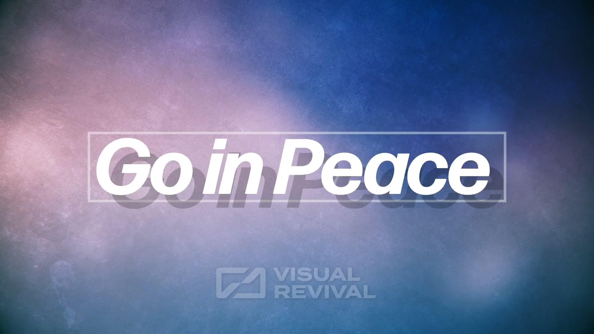 Wall Textures Title Slide - Go In Peace | Visual Revival