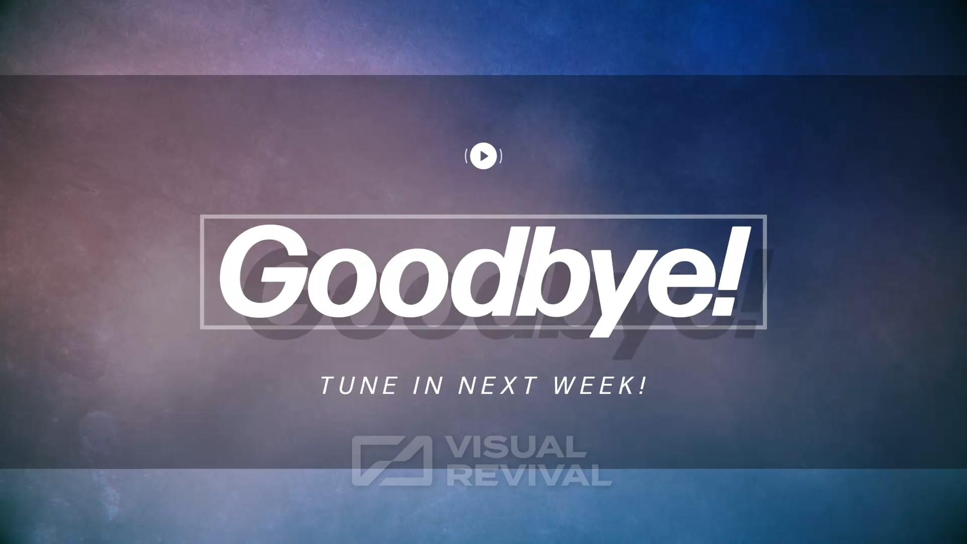 Wall Textures Title Slide - Goodbye | Visual Revival