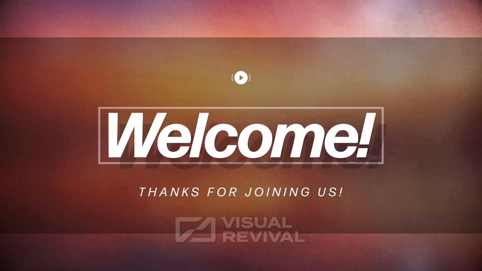 Wall Textures Title Slide - Welcome Thanks For Joining Us | Visual Revival
