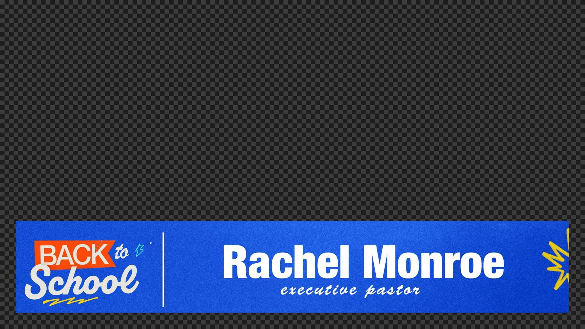 Back To School Lower Third - Name Tag & Title | Visual Revival