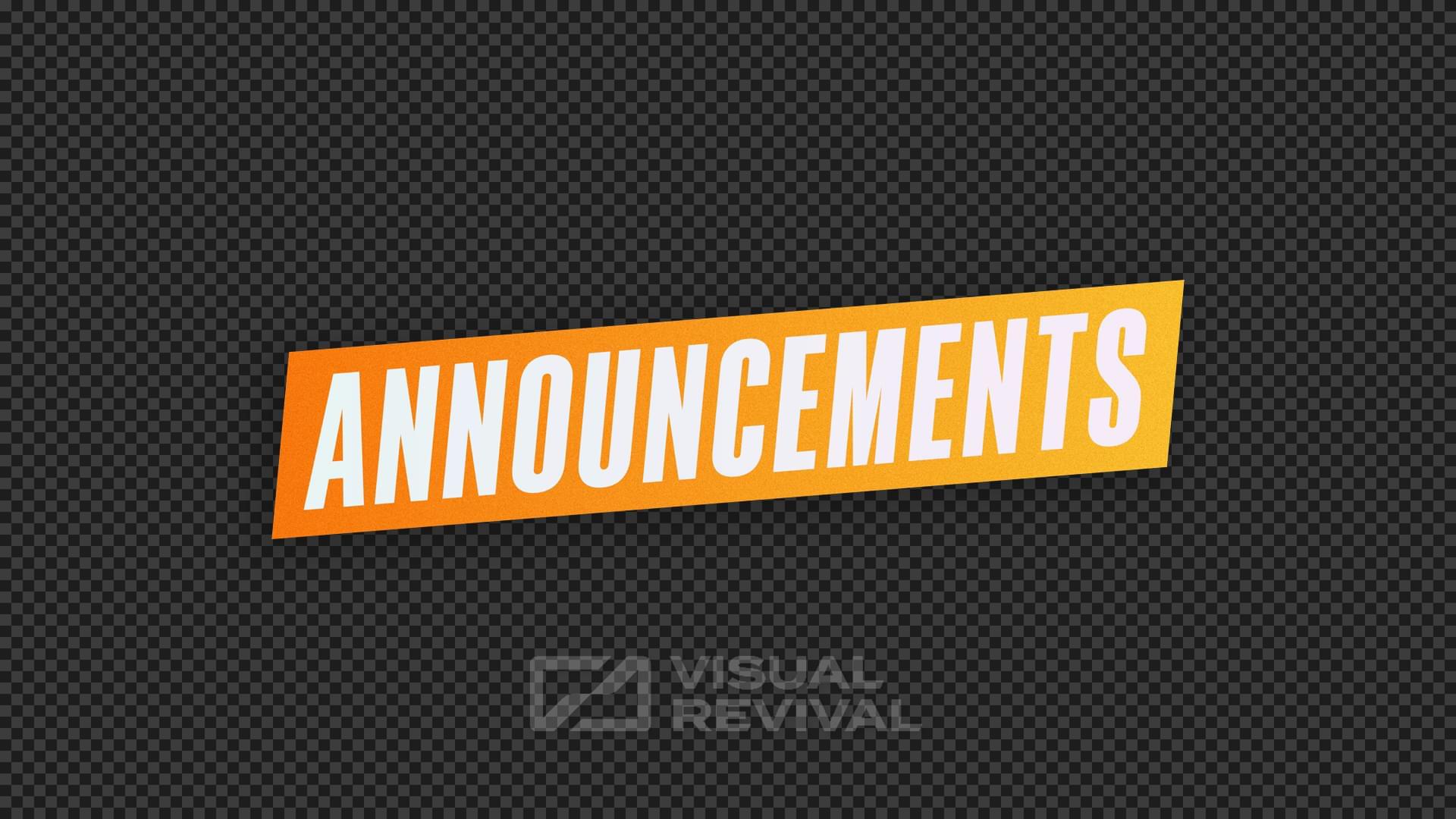 Radiant Tiles Title Overlay - Announcements | Visual Revival
