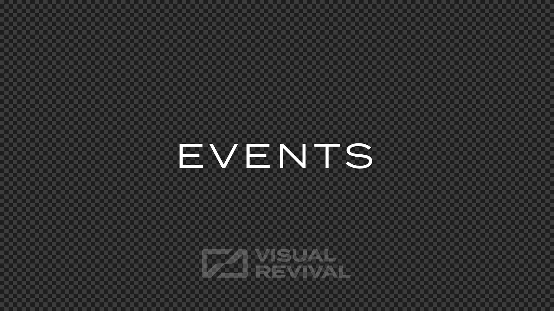 Elevated Title Overlay - Events | Visual Revival