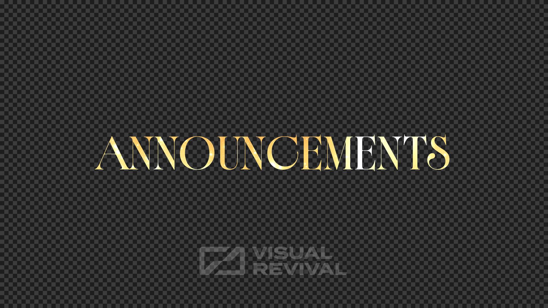 Starfall Title Overlay - Announcements | Visual Revival