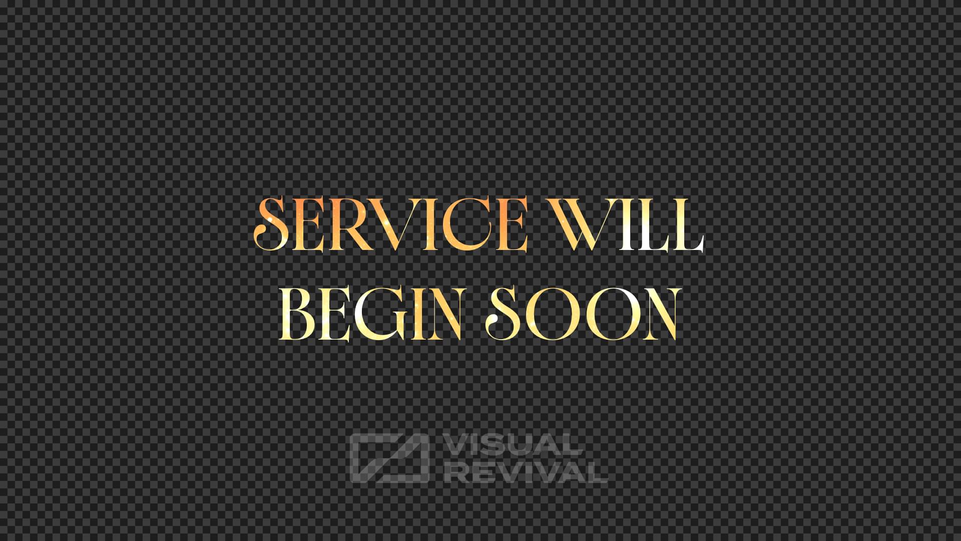 Starfall Title Overlay - Service Will Begin Soon | Visual Revival