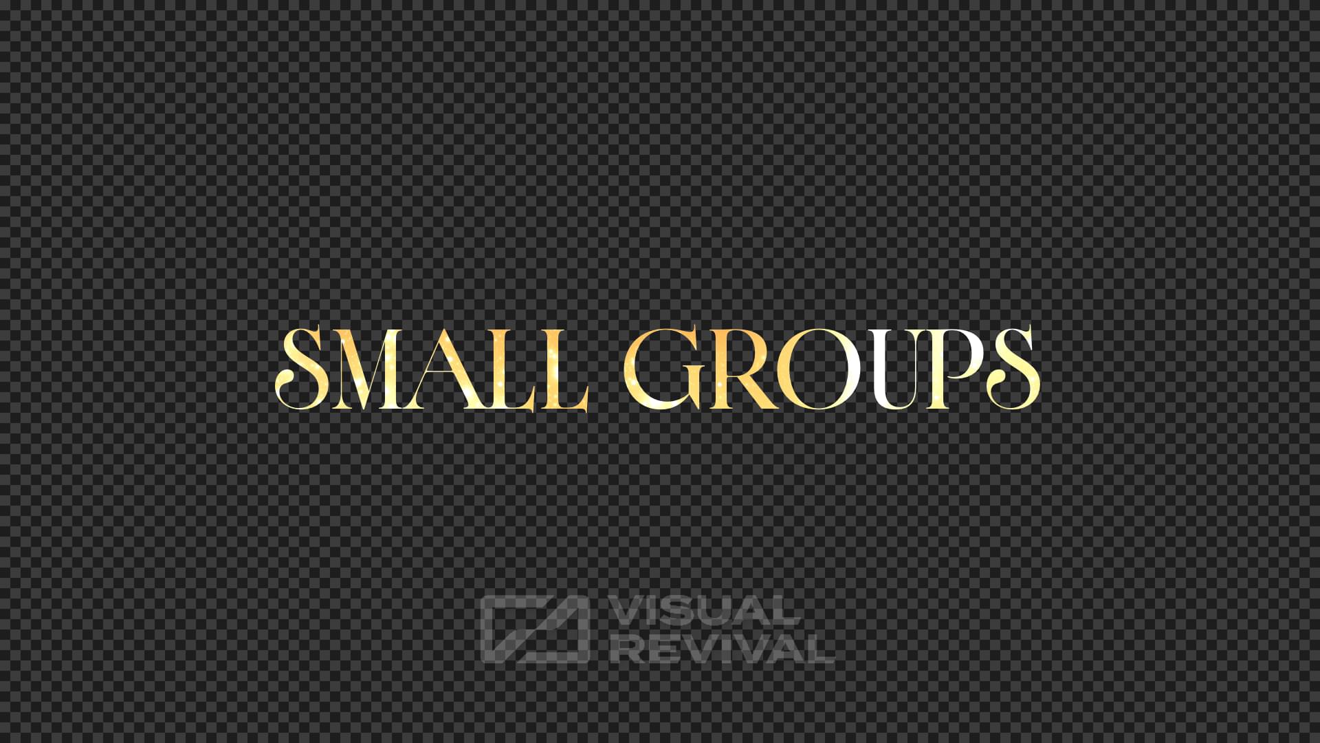 Starfall Title Overlay - Small Groups | Visual Revival