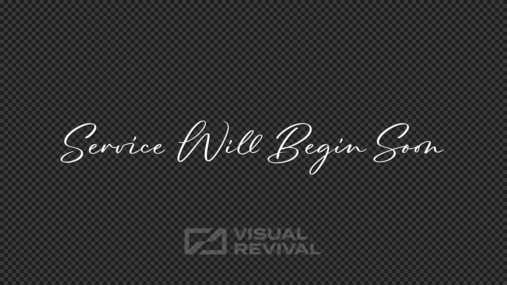 Snow Drift Title Overlay - Service Will Begin Soon | Visual Revival