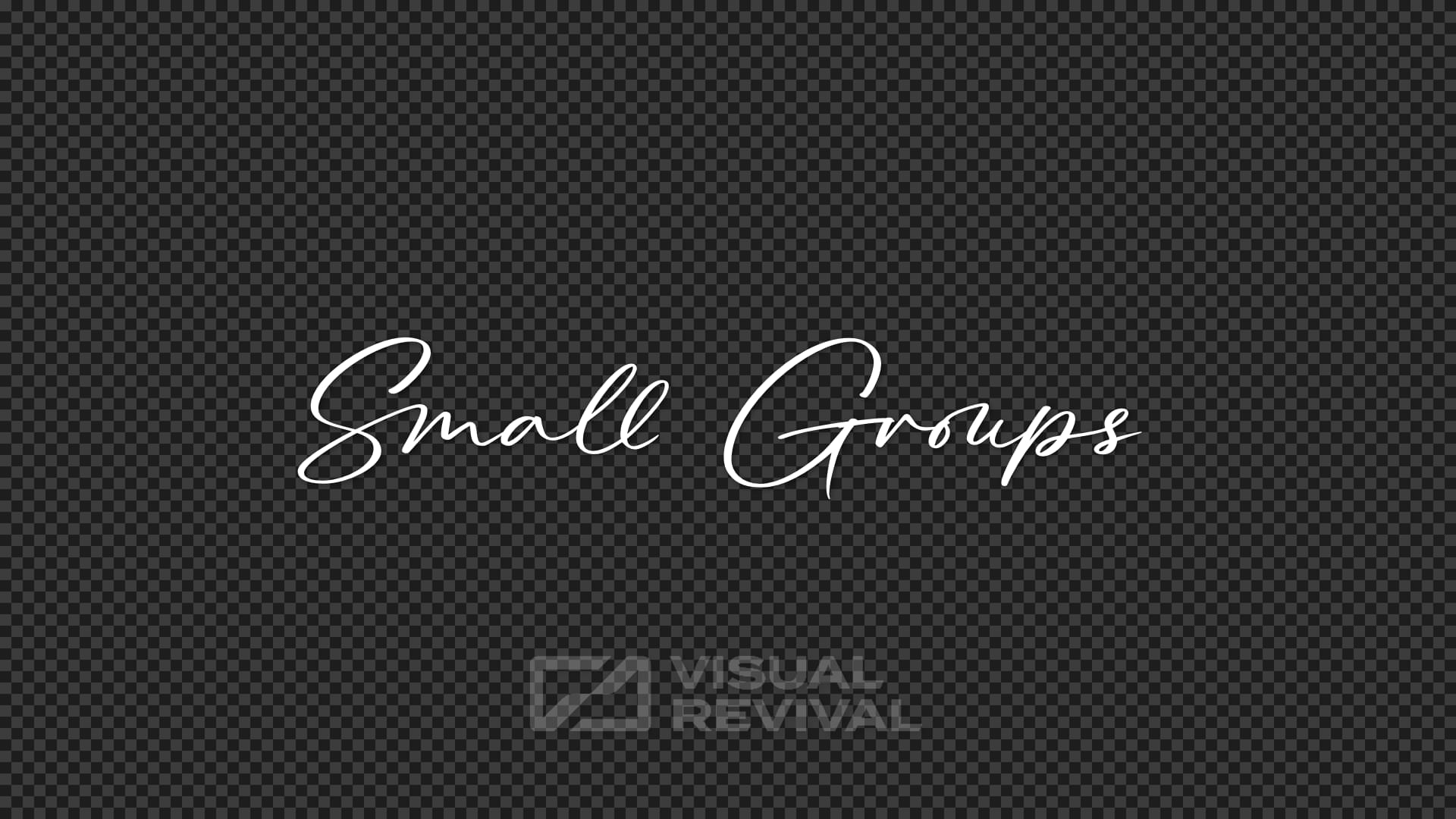 Snow Drift Title Overlay - Small Groups | Visual Revival