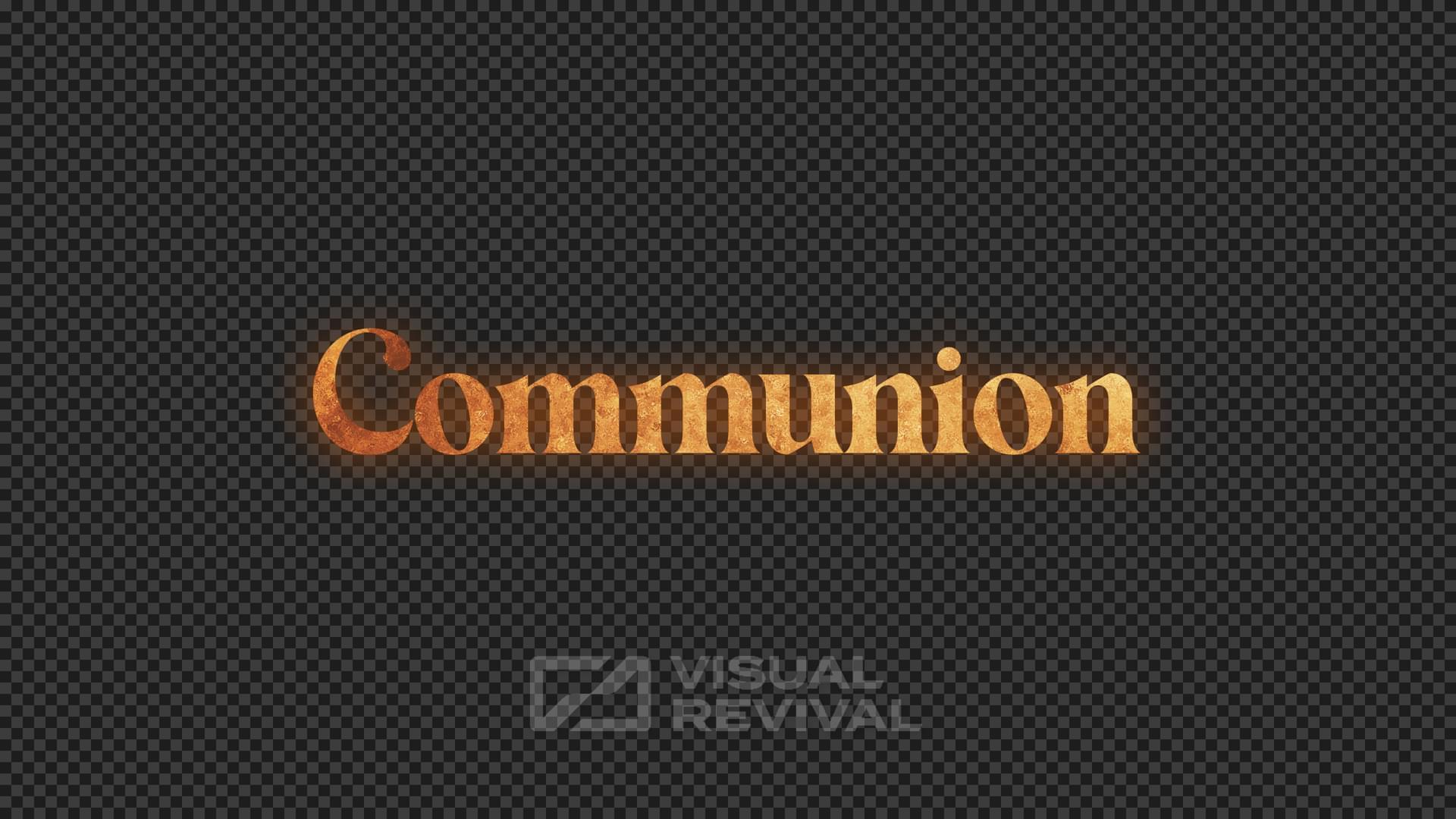 Christmas Figures Title Overlay - Communion | Visual Revival
