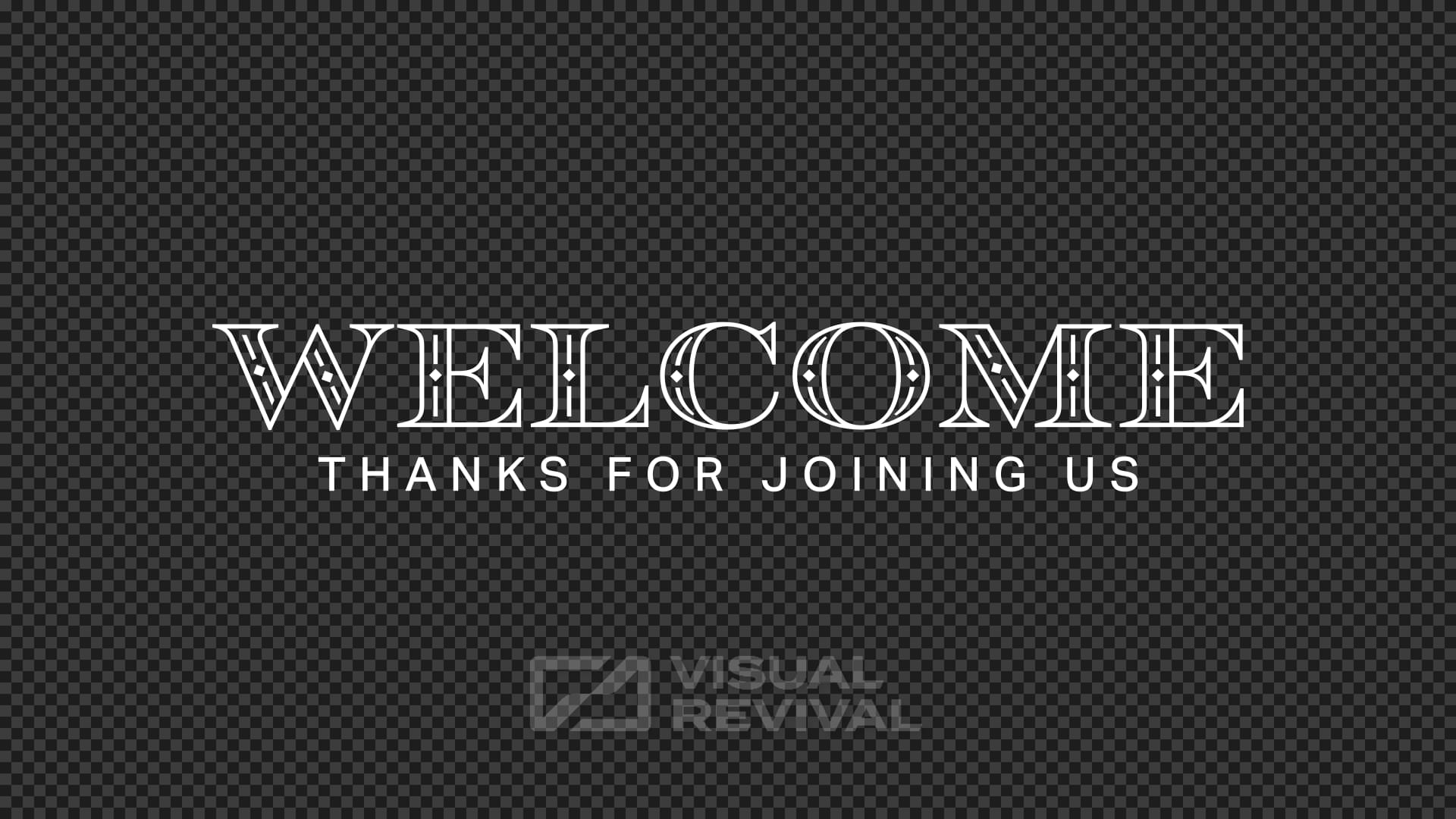 Glorious Christmas Title Overlay - Welcome | Visual Revival