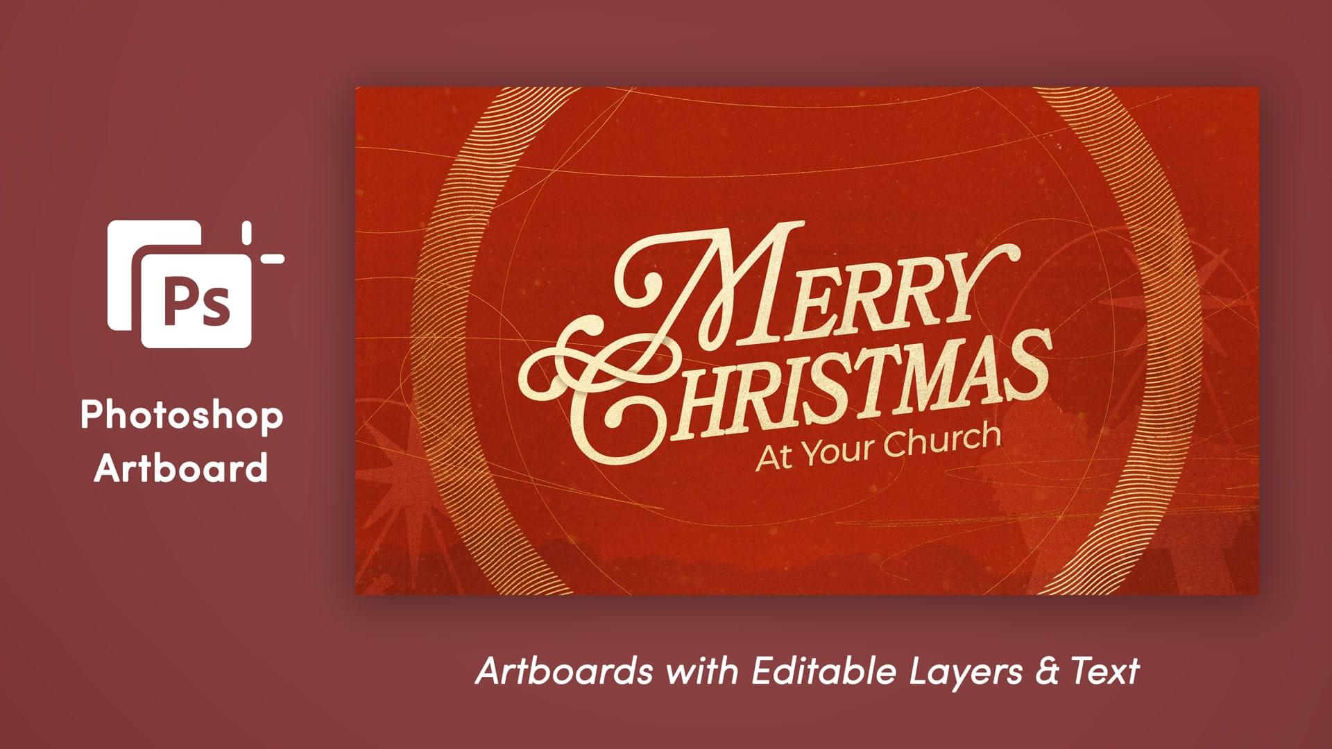 Merry Christmas Photoshop Artboard | Visual Revival
